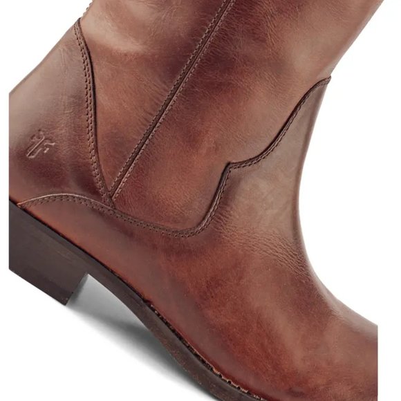 Frye | Shoes | Frye Marissa Medallion Pull On Tall Leather Boot In ...
